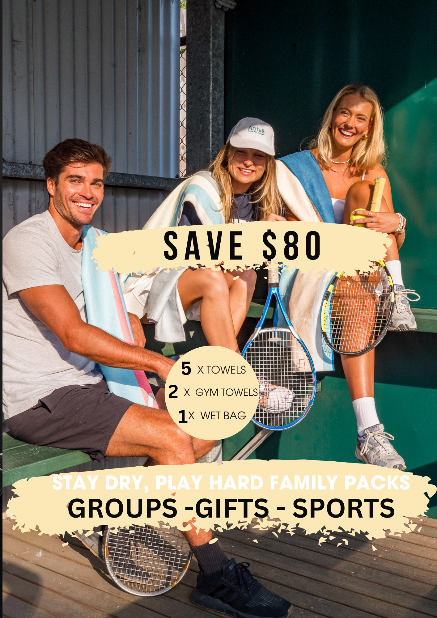 STAY DRY, PLAY HARD FAMILY PACKS: SAVE $80 now: $440 – Actv8